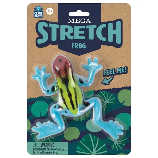 Club Earth Mega Stretch Frog (assorted) | Playvisions | STMFR| TimbukToys