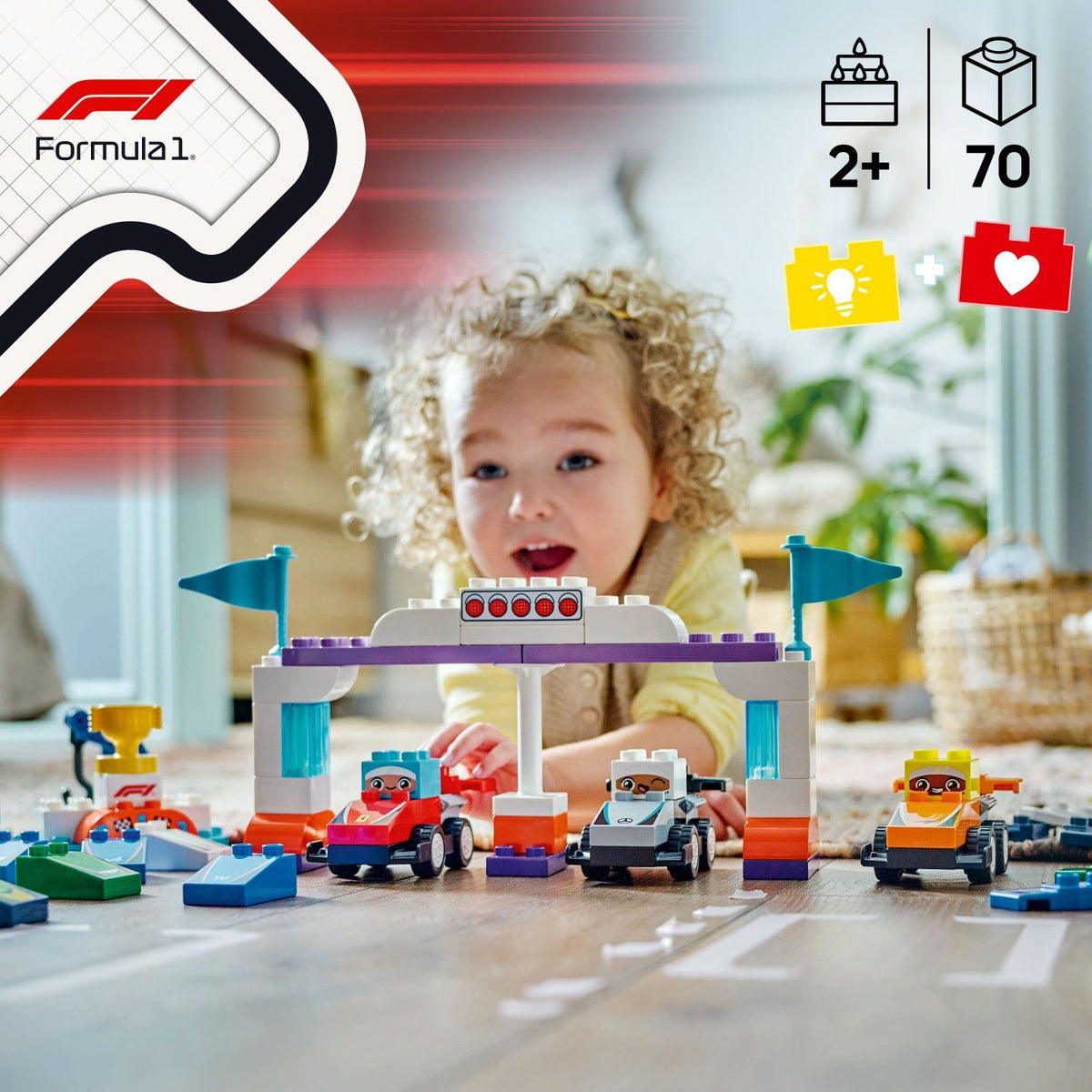 LEGO® DUPLO® 10445 Town F1® Team Race Cars & Drivers| TimbukToys