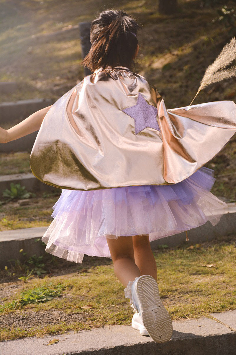 Super Duper Tutu, Cape & Mask Lilac/Rose Gold| TimbukToys