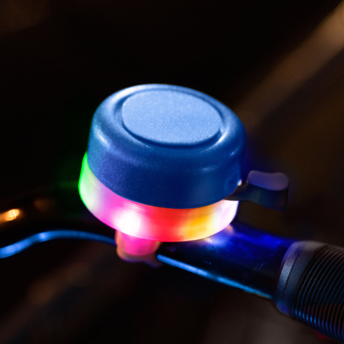 Bellbrightz Blue Bicycle Bell with Twinkling LEDs| TimbukToys